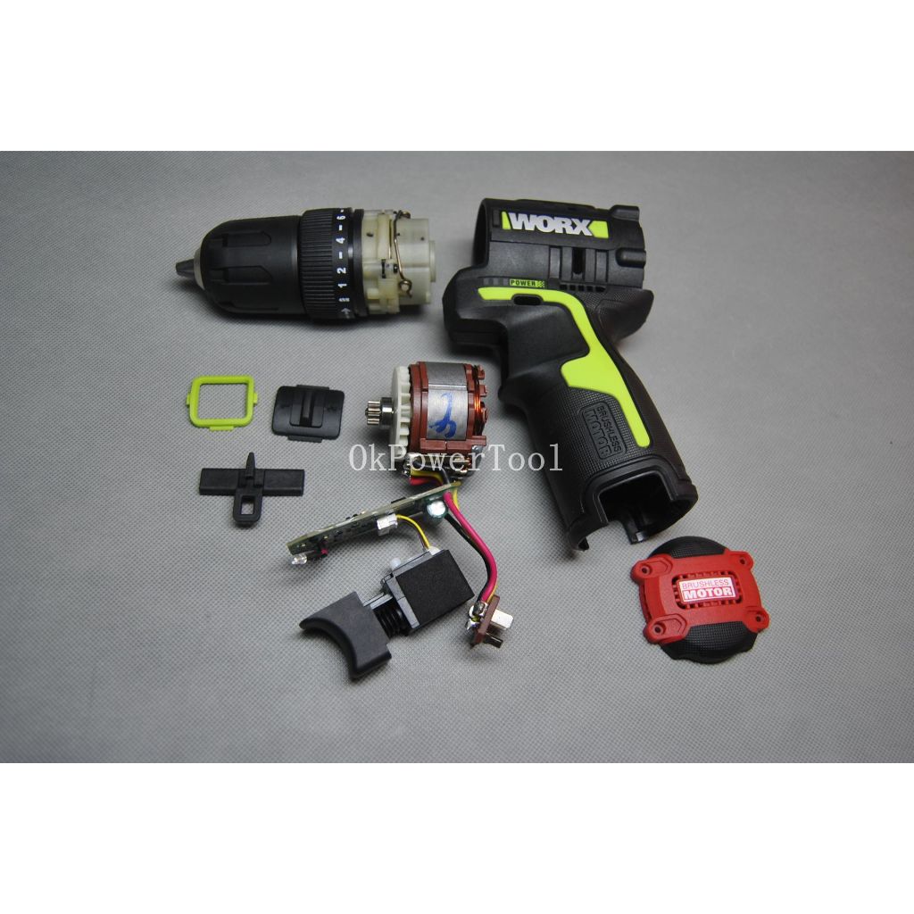 Worx WORX WU130X Brushless Electric Drill Switch Chuck Controller Motor ...