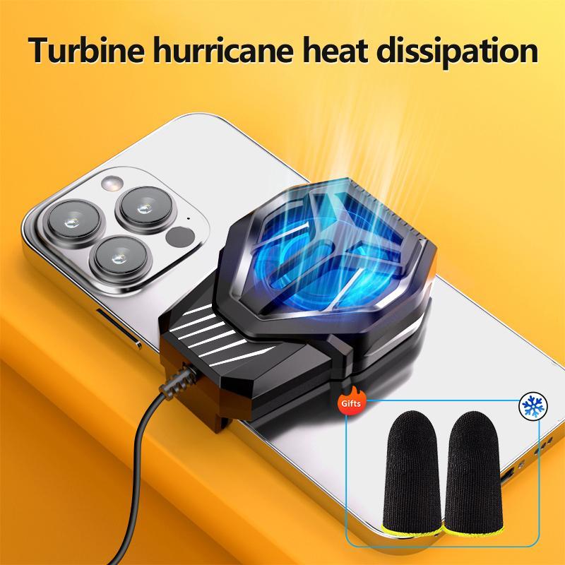 BlueWow X16/SR10 Universal Mini Mobile Phone Cooling Fan Radiator Turbo Hurricane Game Cooler ...
