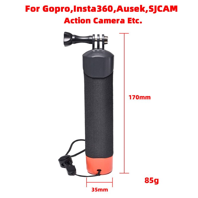 For Action Camera Floating Hand Buoyancy Stick Rod Grip NON-Slip Handle ...