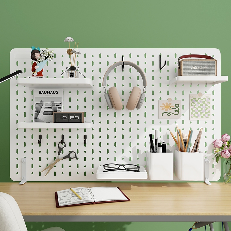 Pegboard Wall Accessories Desk Storage Organizer Peg Hole Board Display ...