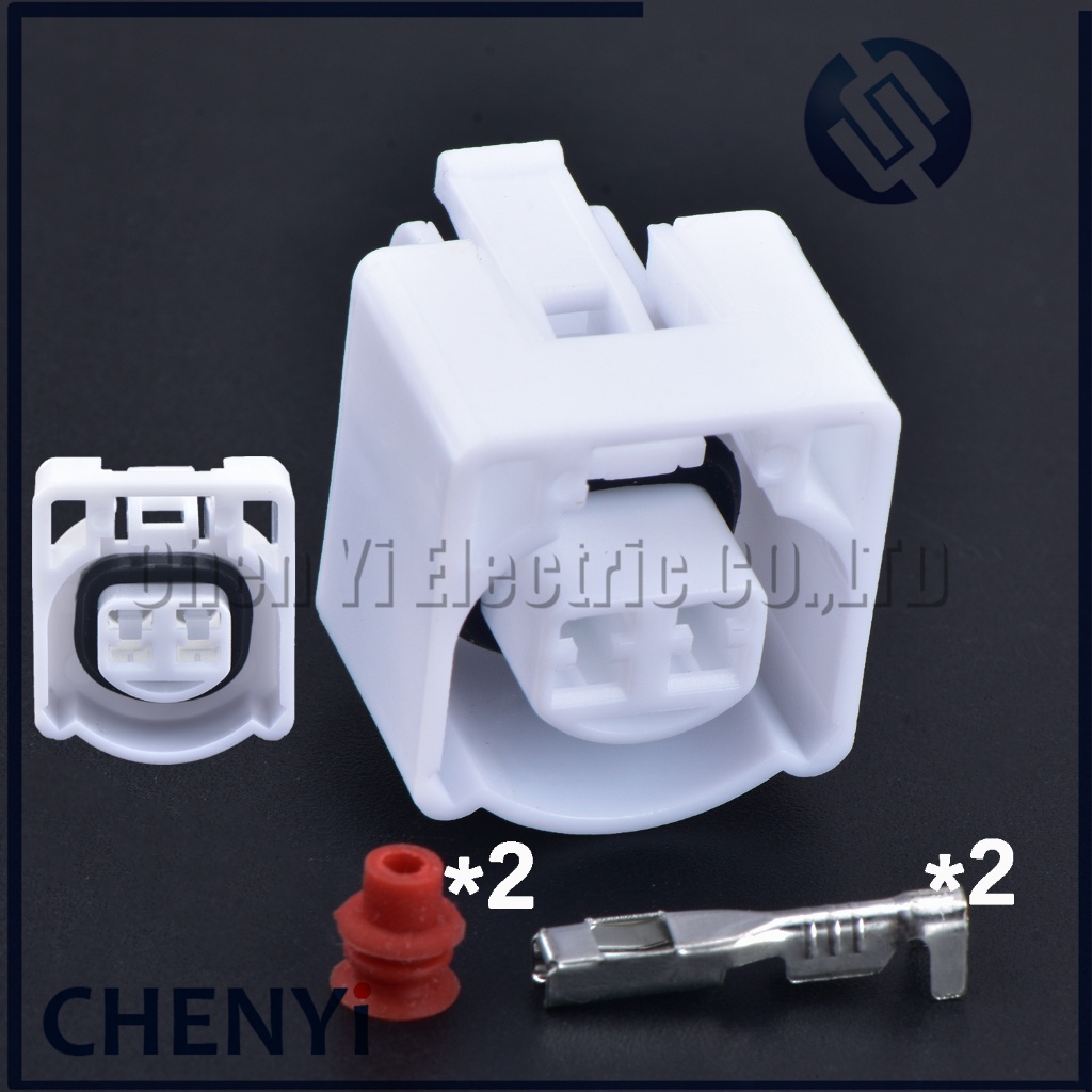 White 2 Pin Auto Intake Air Temperature Sensor waterproof plug socket ...