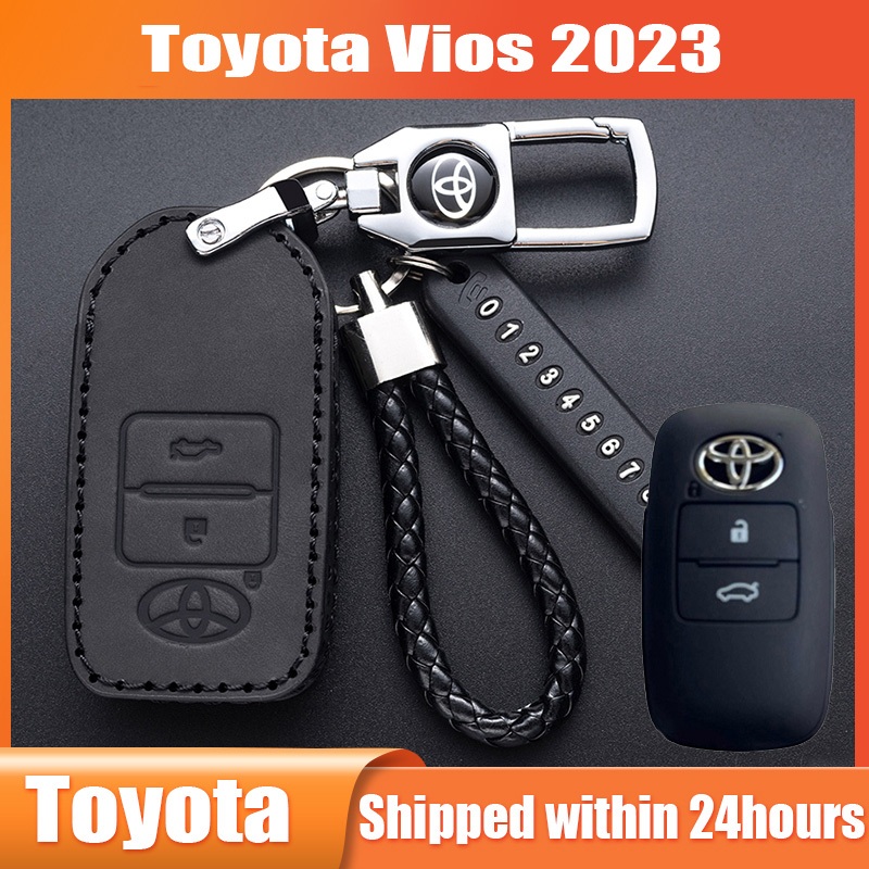 Toyota Vios 2023 2024 NEW Sarung Kunci Car Remote Key Cover Leather ...