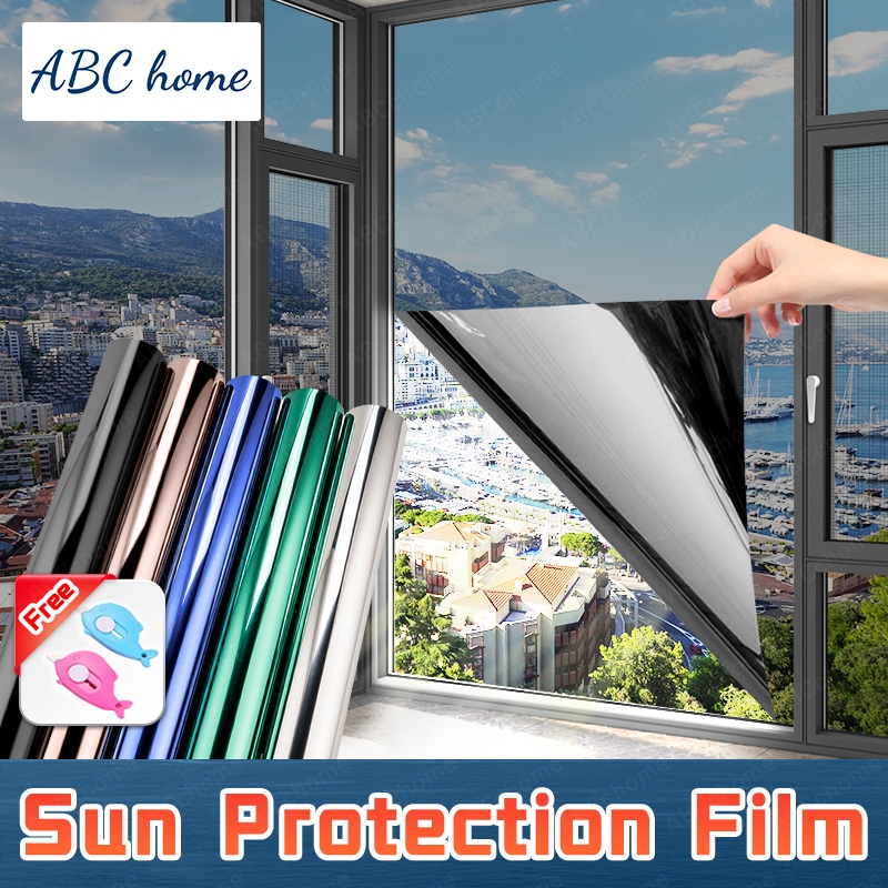 Tinted Rumah Uv Protection Window Sunscreen Film Tinted Sliding Door Hijau Tingkap Cermin Rumah ...