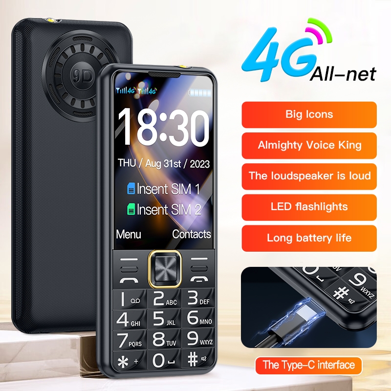 I33 4G 2.4Inches TFT Screen Big Icon Big Keyboard Elder Loud Speaker ...