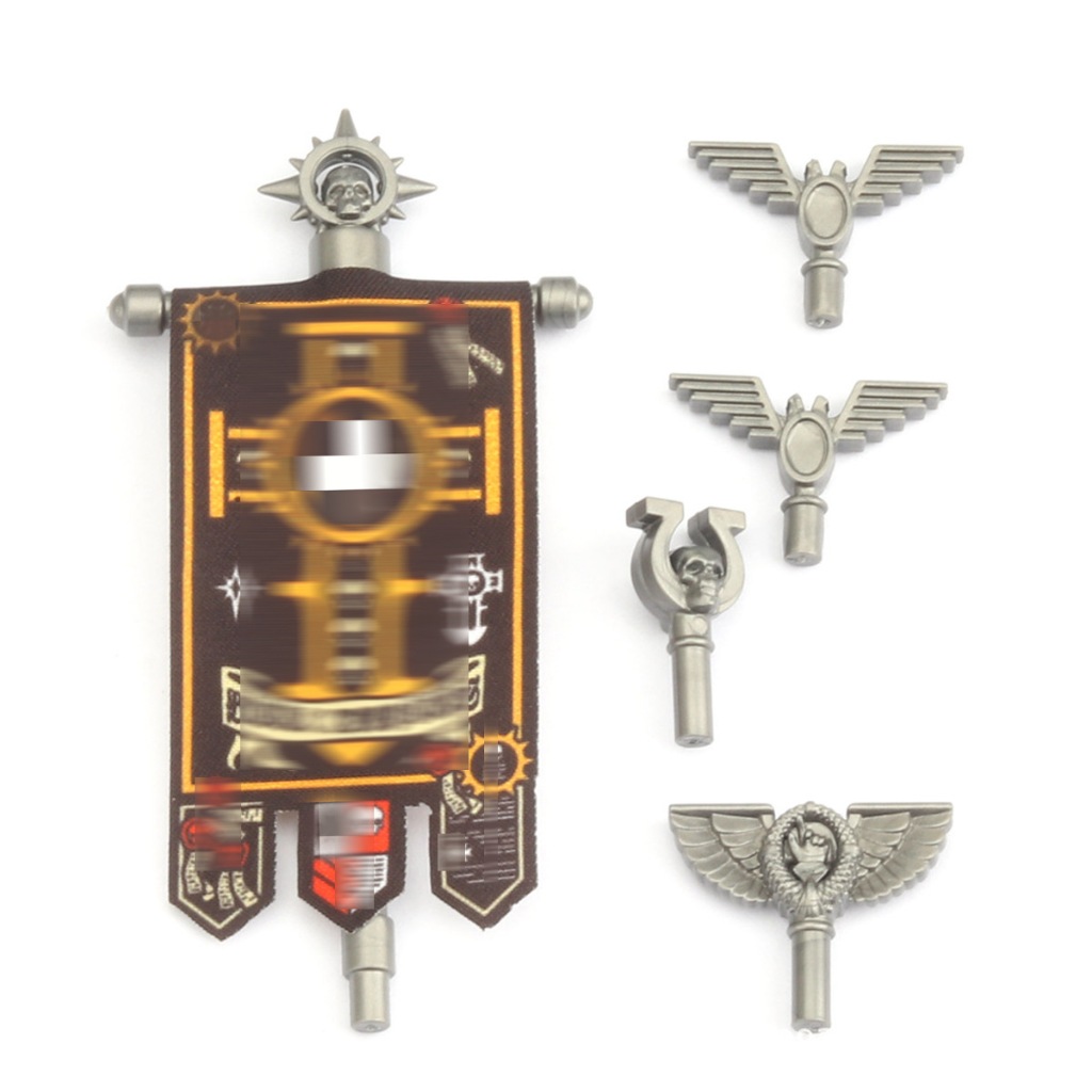 Warhammer 40K Ultramarines Figure War Flag Weapons Block Toys | Shopee ...