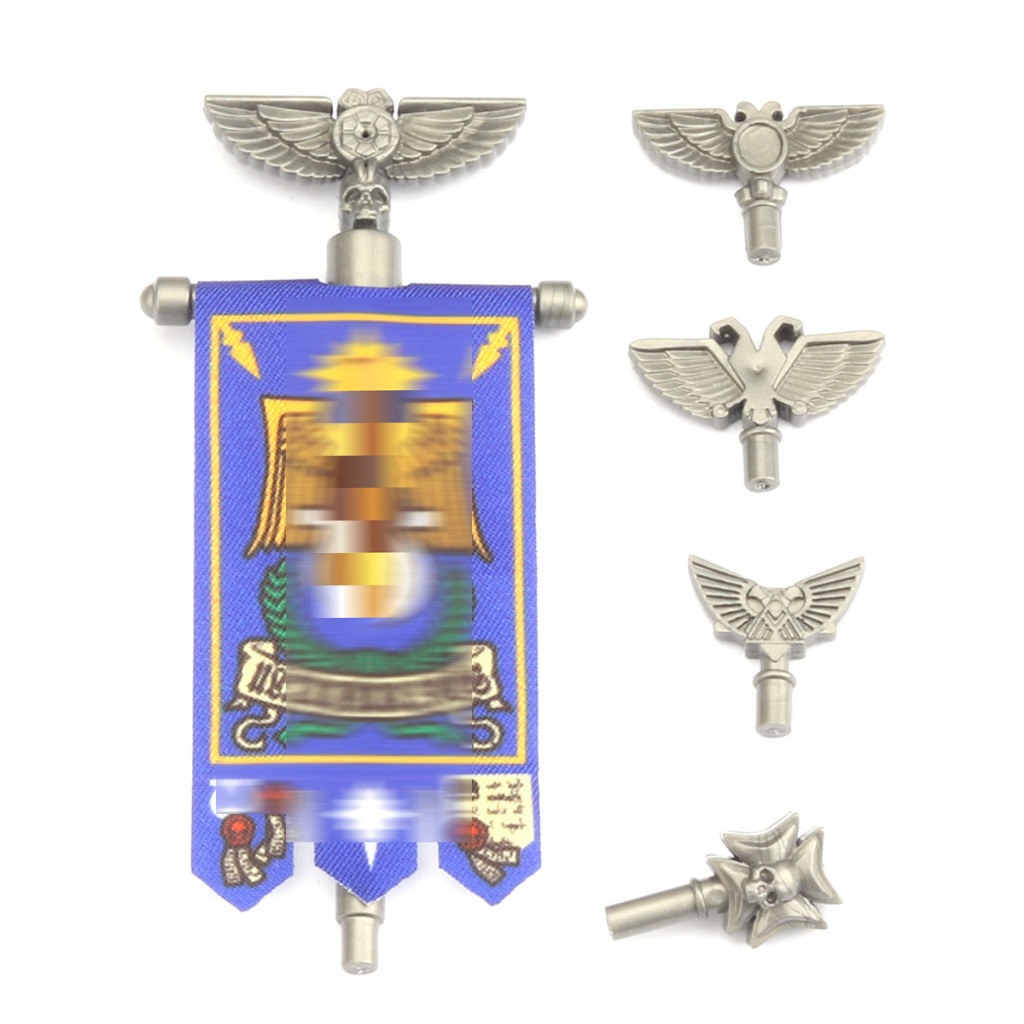 Warhammer 40K Ultramarines Figure War Flag Weapons Block Toys | Shopee ...
