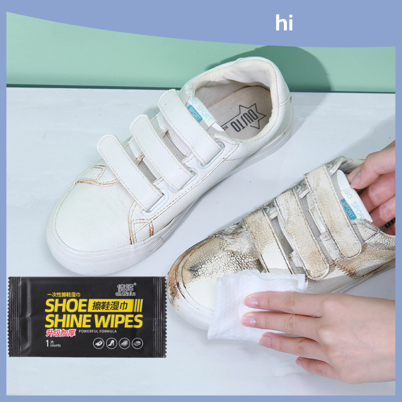 HI HOMES Shoe Wet Wipes Small White Shoes Sneakers Special Cloth For ...