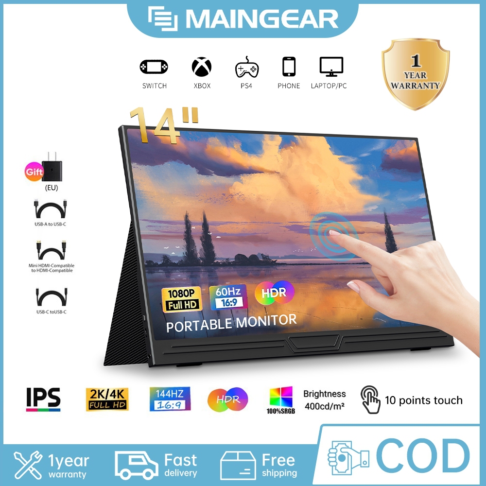 Portable Display Screen/Ultra-Thin Portable Screen with Touch 14/15 ...