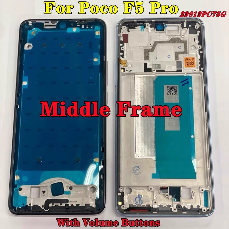 Original For Xiaomi Poco F5 Pro LCD Front Frame Middle Housing Bezel ...