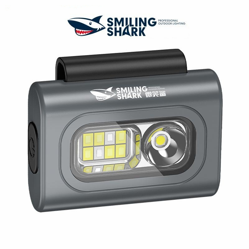 Smiling Shark SD7133 Running Head Lamp Mini Super Bright Headlight COB ...