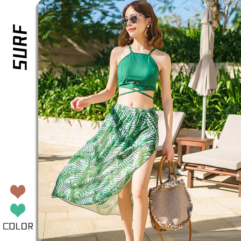 SURF swimming suit woman Lady Swimwear Three-Piece Korean Style Sexy ...