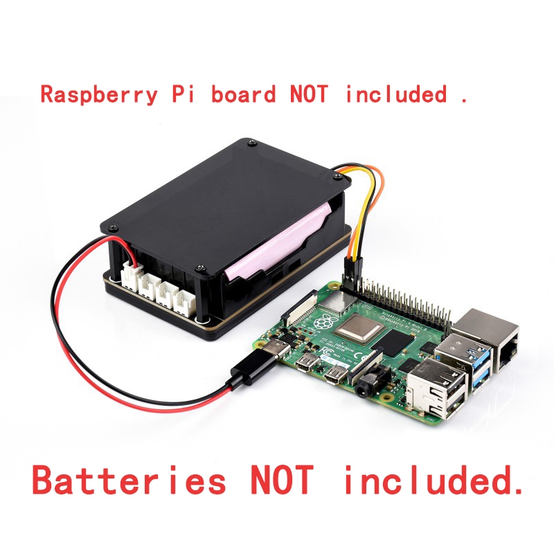 5V Power Supply UPS Module Expansion Board Starter Kit for RPI RasPi ...