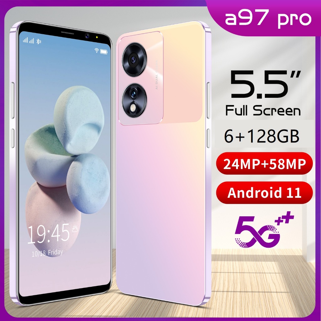 A97 pro 4G/5G Smartphone Ultra-Clear Screen Memory 6GB RAM+128GB ROM ...