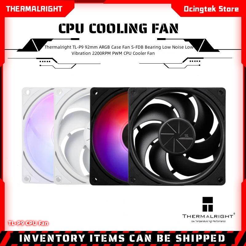 Thermalright TL-P9 92mm ARGB Case Fan S-FDB Bearing Low Noise Low ...