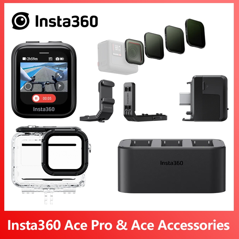 Insta360 Ace Pro & Ace Original Accessories Quick Reader/Dive Case/Fast Charge Hub/ND Filter Set ...