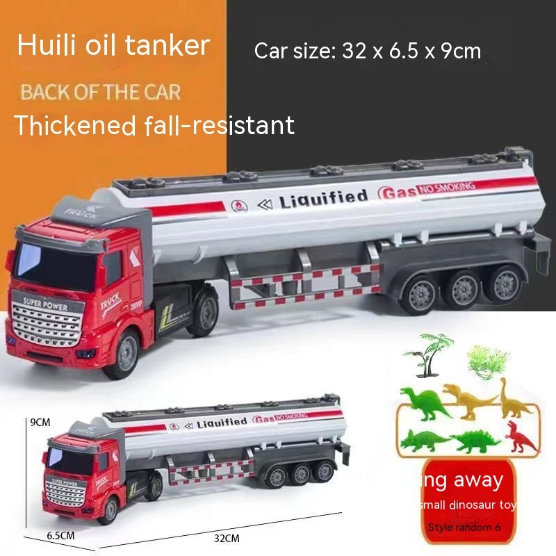 Children Pull Back Lengthened Heavy Duty Large Truck Oil Tank Container ...