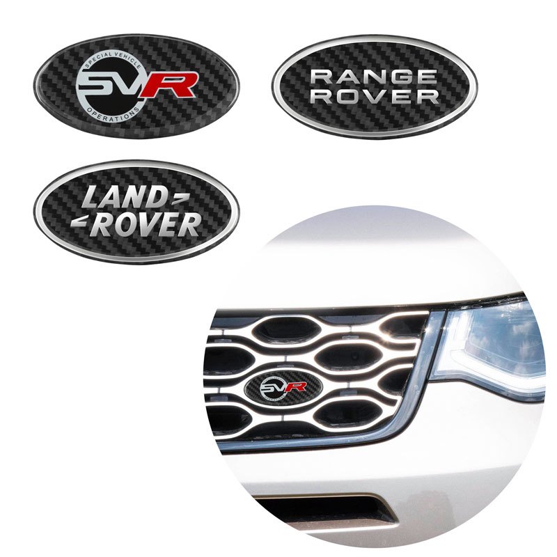 Car Front Grille Emblem Rear Trunk Badge Sticker for Range Rover Evoque ...
