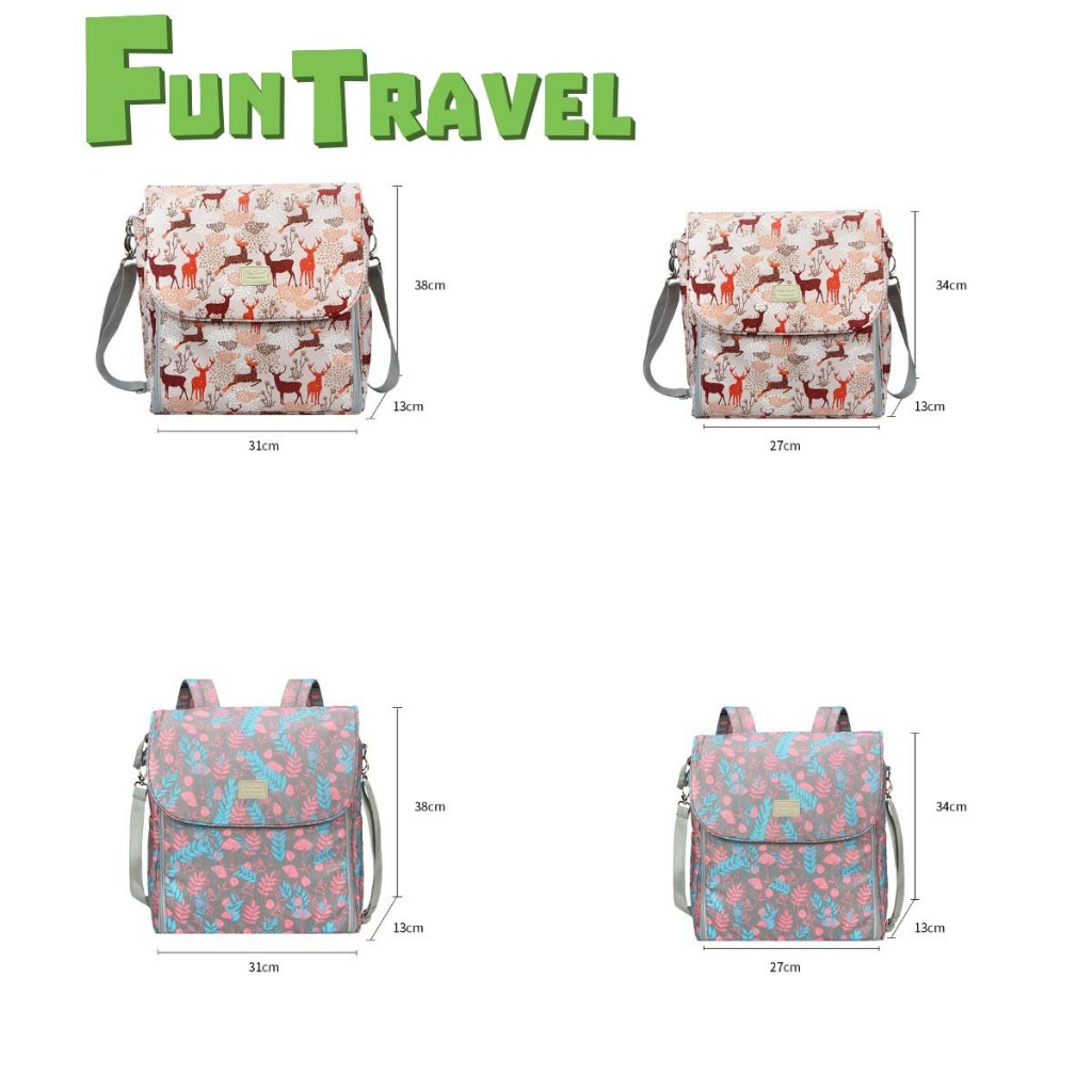 FUNTRAVEL Multi-Function Waterproof Diaper Bag Backpack Large Capacity ...