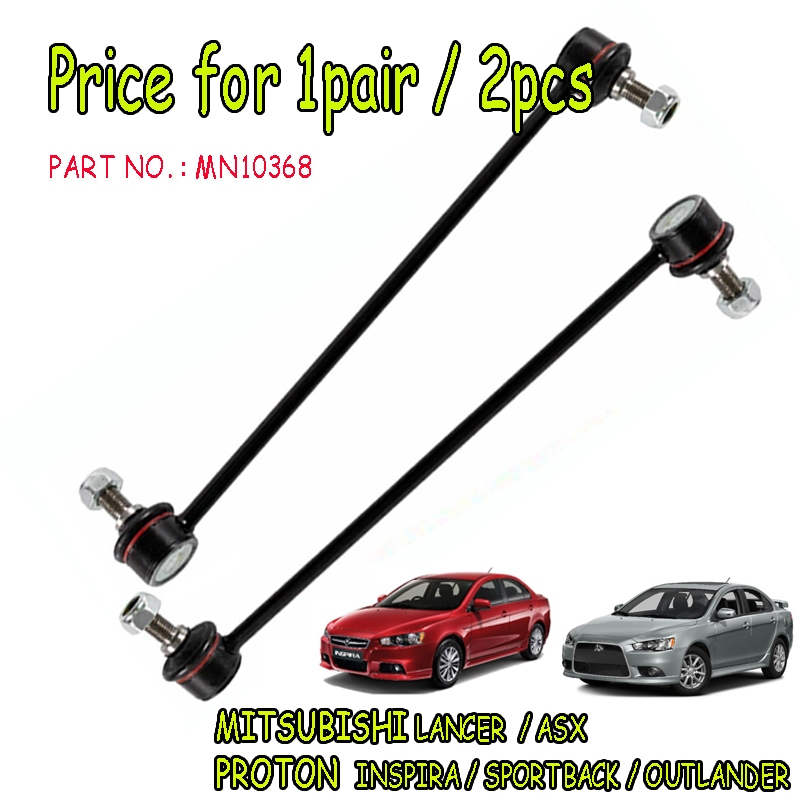 (2PCS) Mitsubishi Absorber Stabilizer Link Front Depan MN101368 Inspira ...