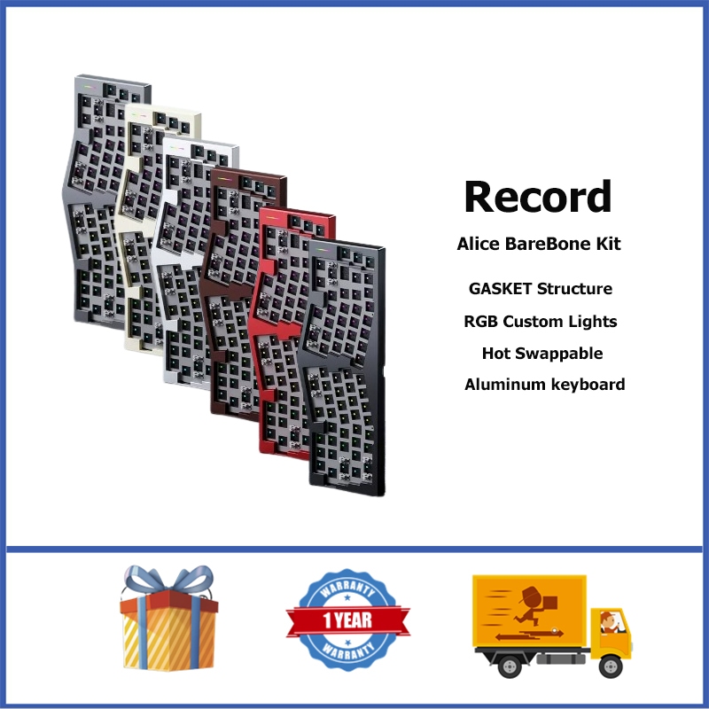 WEIKAV RECORD ALICE Aluminum Mechanical BareBone Keyboard Kit Leaf ...