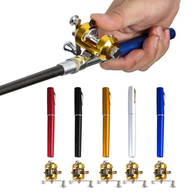 Pen Fishing Rod Mini Small Fishing Rod With Drum Wheel Set Small Sea ...