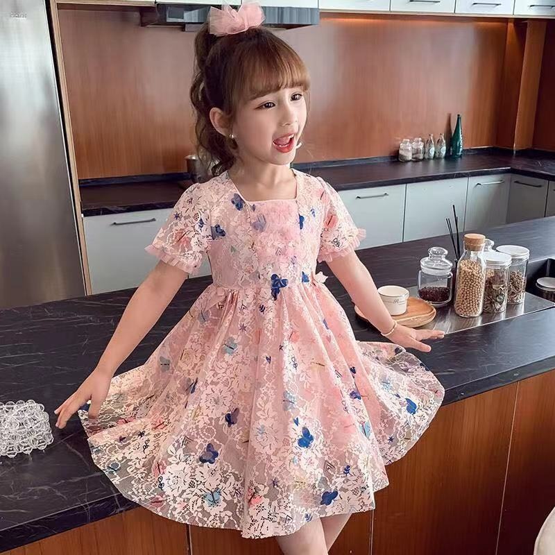 1-9 Years Kids Dress Girl Dress Baby Girl Gaun Budak Perempuan Pink ...