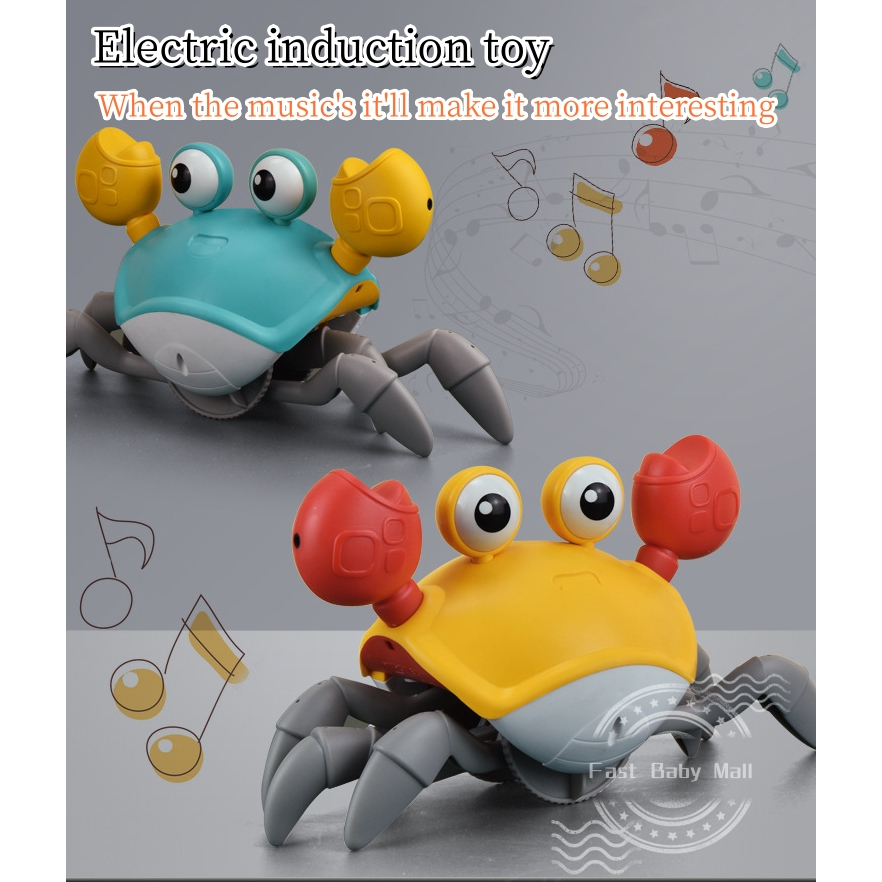 [Available in stock in Malaysia]Red crab electric crab toy automatic ...