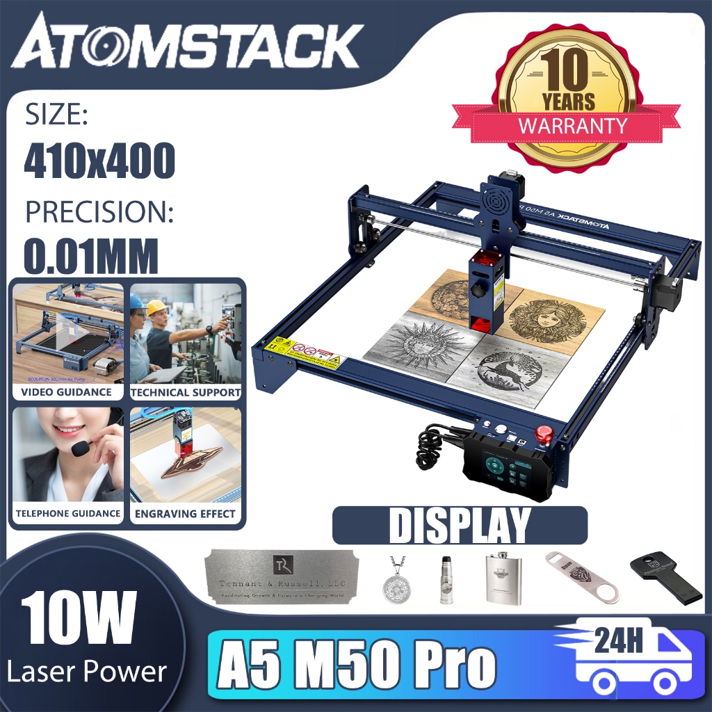 ATOMSTACK A5 M50 PRO Laser Engraver 10W Ultra-fine Offline Engraving ...