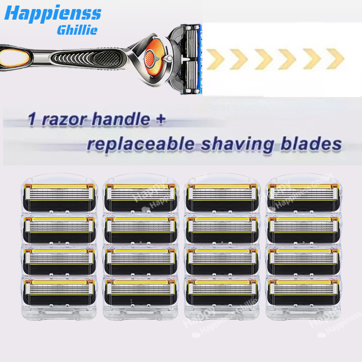 5-layer razor blade/Fusion Compatible Razor Blades or Handle Refill ...