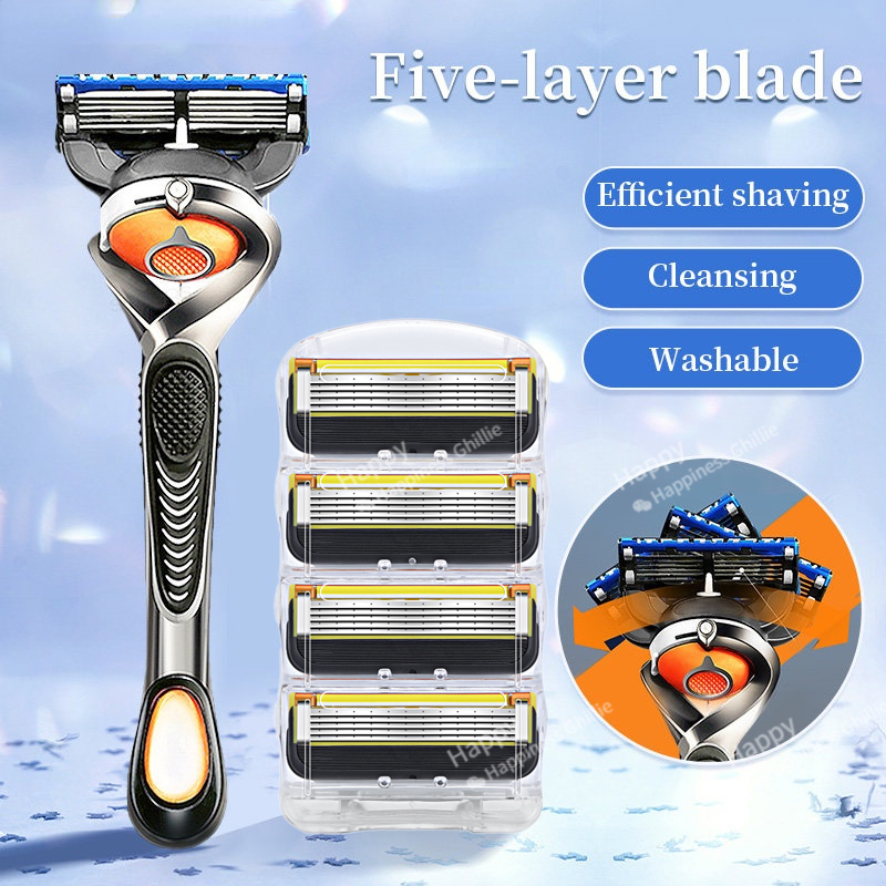 New 5-layer razor blade/ Men's shaver/Compatible with Fusion 5 and ...