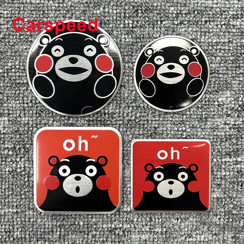 Kumamon 3D Metal Car Sticker Cartoon Emblem Badge Car Trunk 1Pcs ...