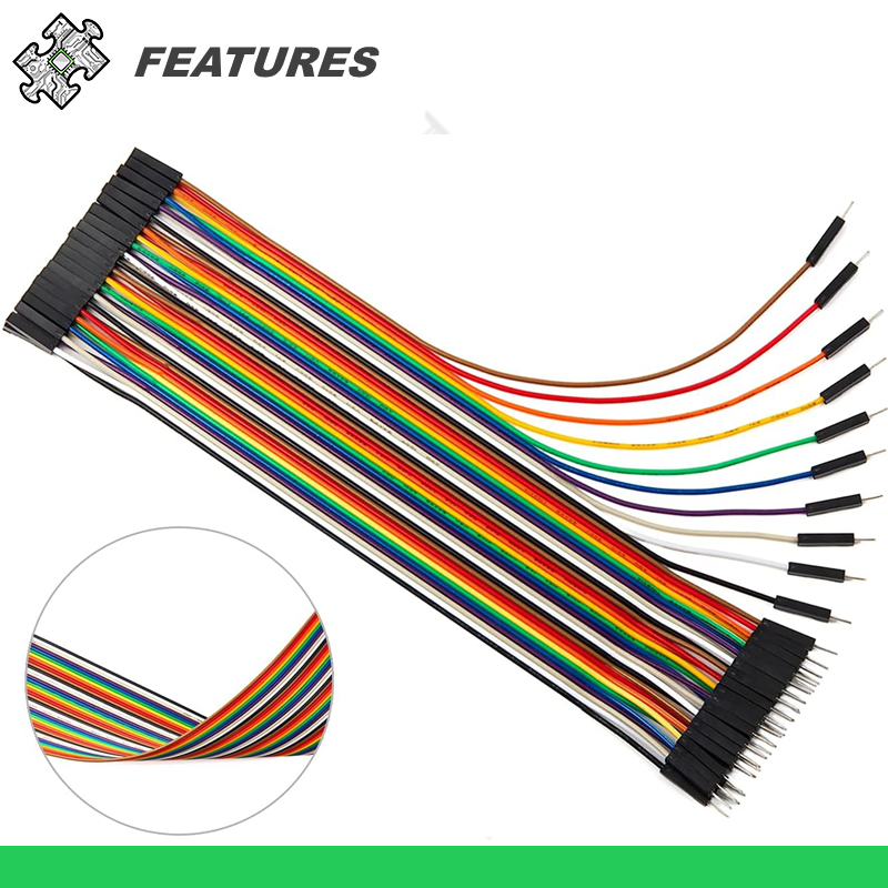 ENGLAB★ 10cm 20cm 30cm 40Pins Jumper Wire, DuPont Wire (Male to Female ...