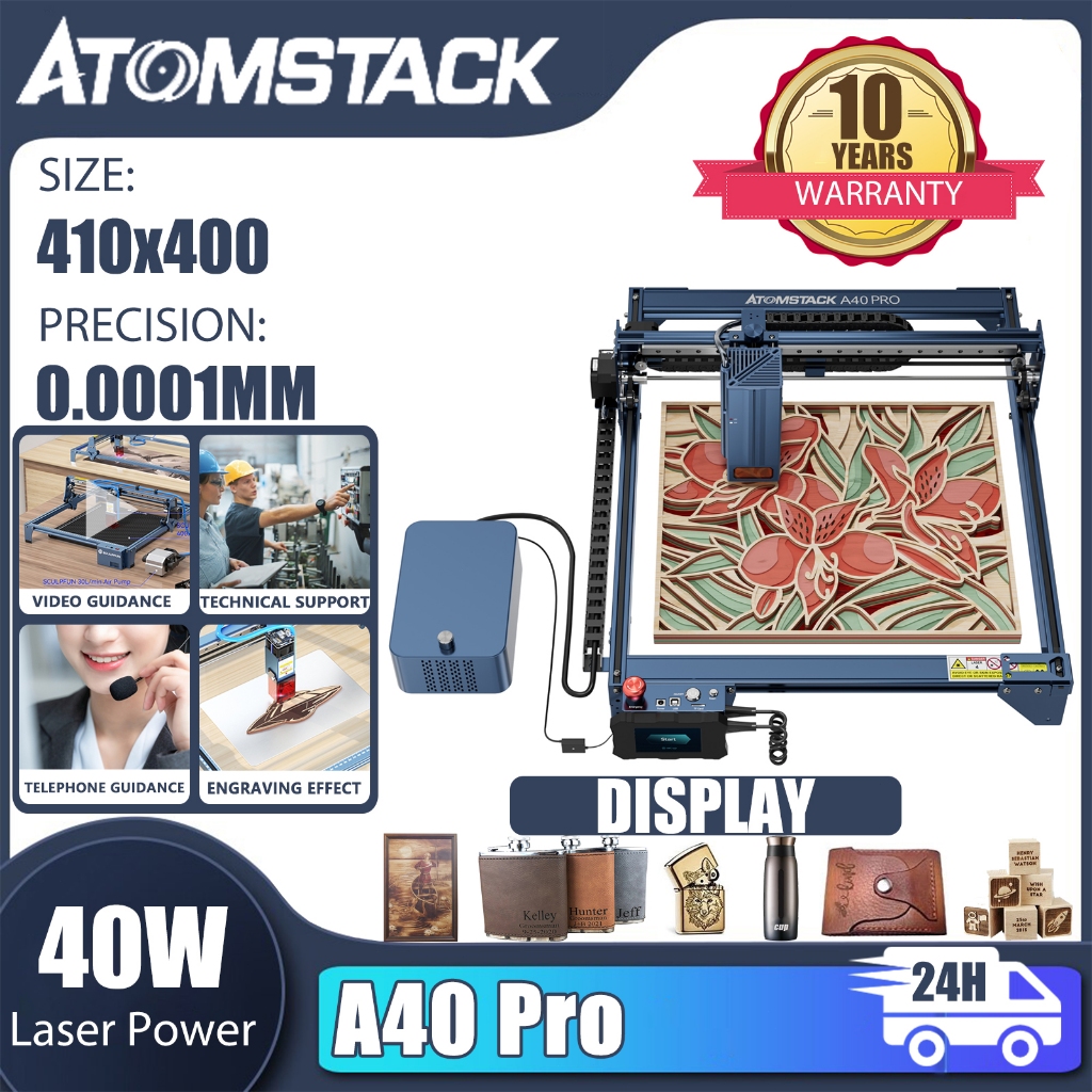 ATOMSTACK A40 Pro Laser Engraver 40W Engraving Cutting Machine Kit ...