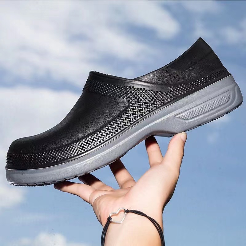 High-quality Chef Shoes Large Size Low-Top Lightweight Oil-Proof Anti ...