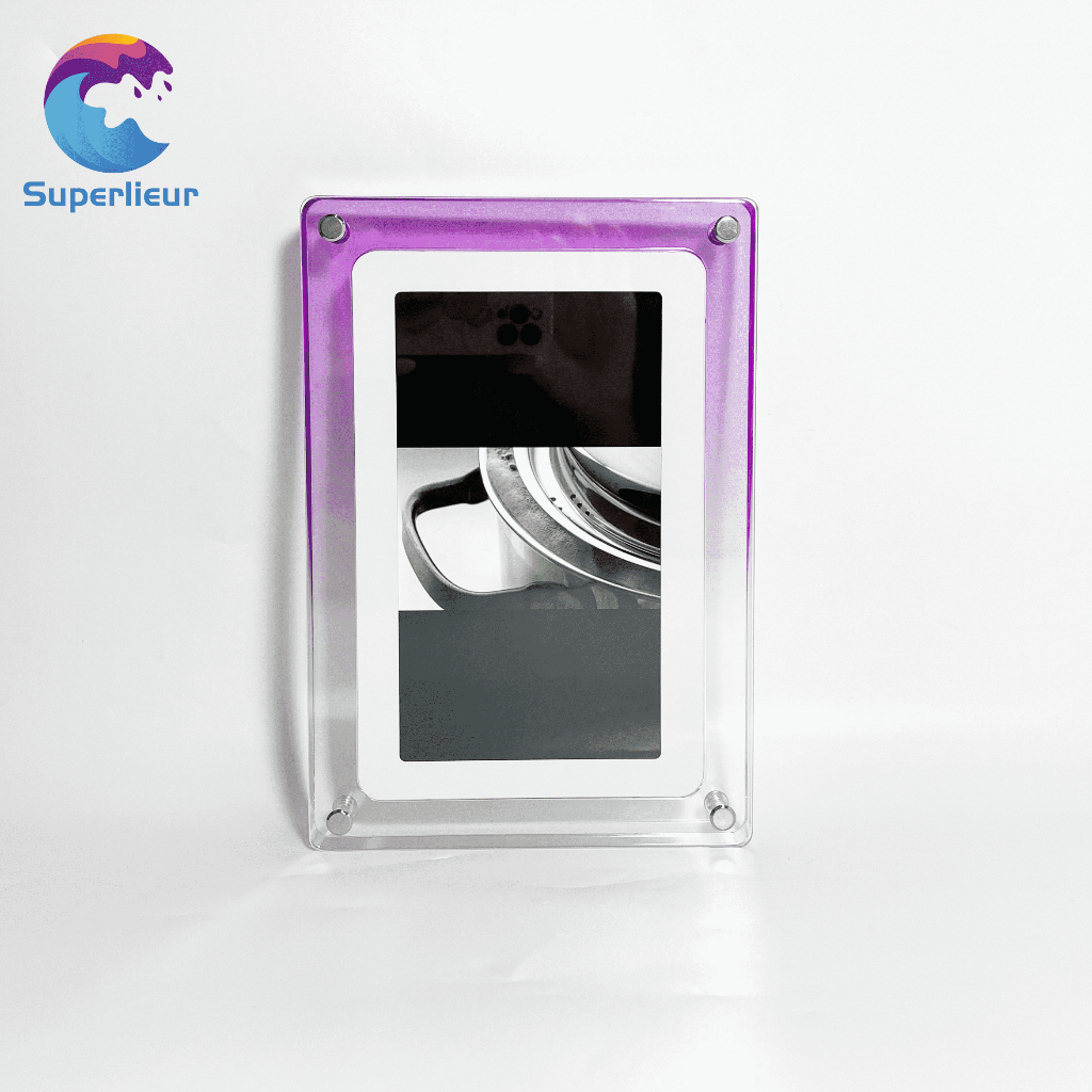 Superlieur 7 Inch IPS Screen Purple Sensor Display Art Digital Photo ...