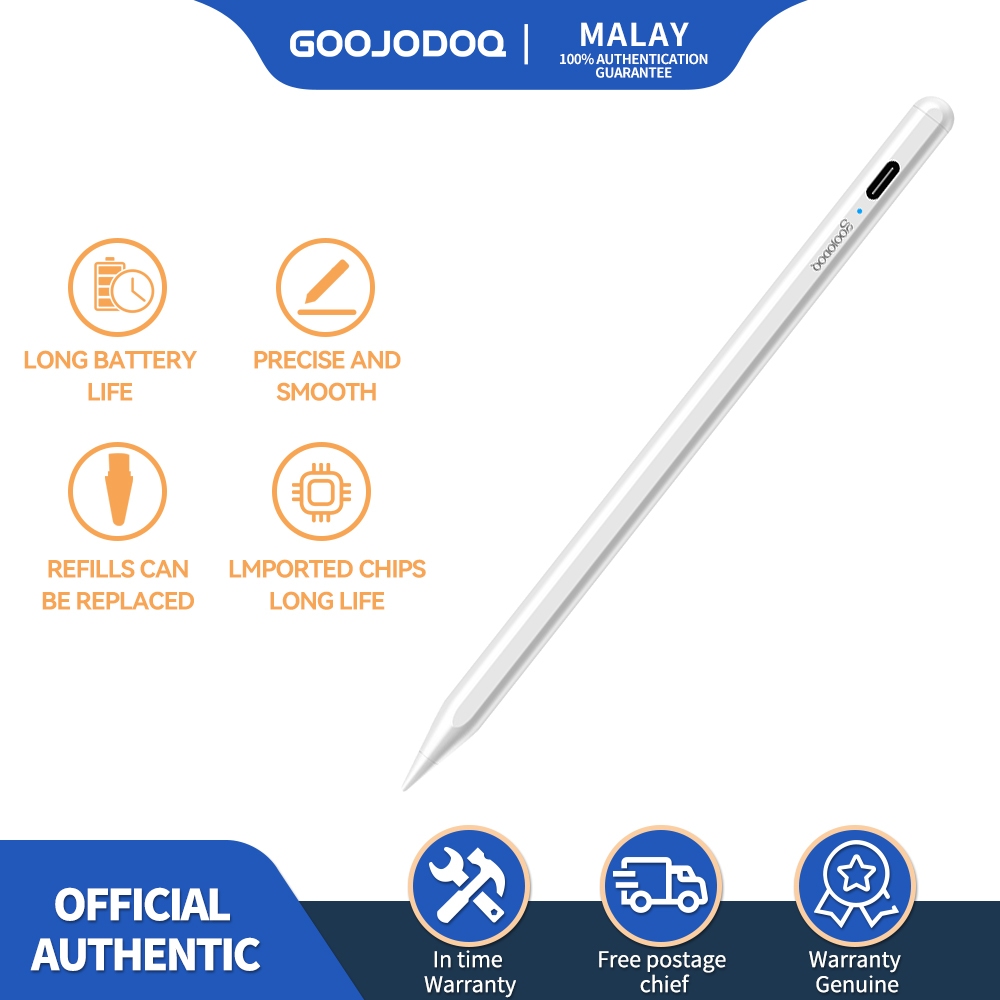 GOOJODOQ Stylus Pen Skrin Sentuh Pintar Universal Serasi Untuk iPad ...