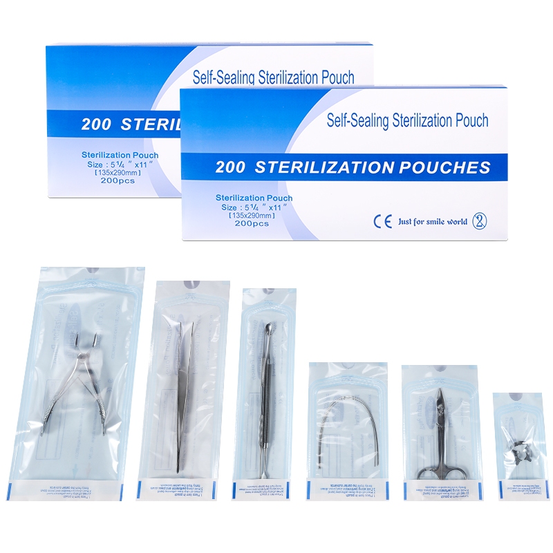 200Pcs/Pack Dental Self Sealing Sterilization Pouch Medical Grade Paper ...