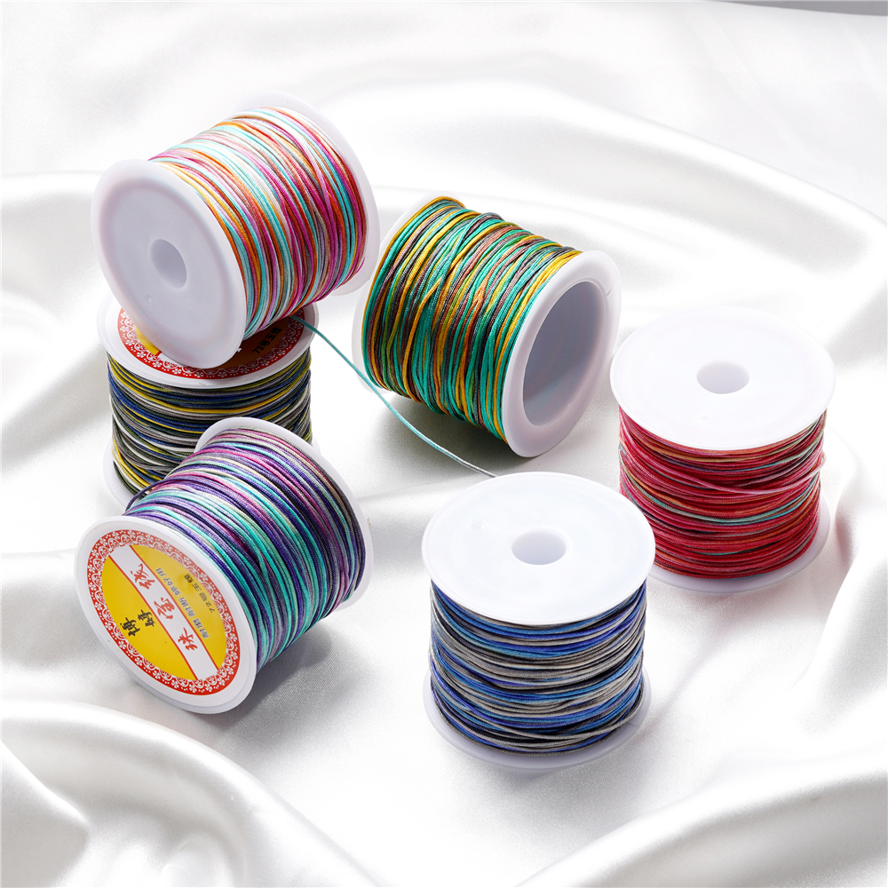 St.kunkka 1 Roll 30M No. 72 Jade Thread Multicolored Gradient Braided ...