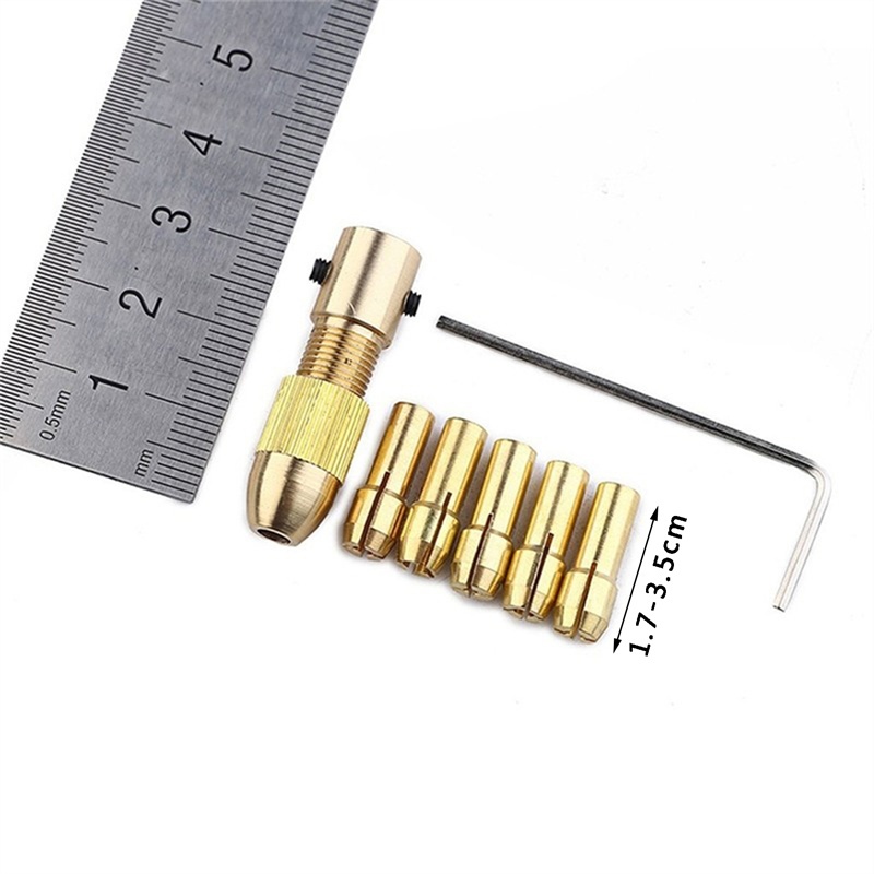 8 Pcs/set 0.5-3mm Electric Drill Bit Collet Micro Drill Chuck Tool Set ...