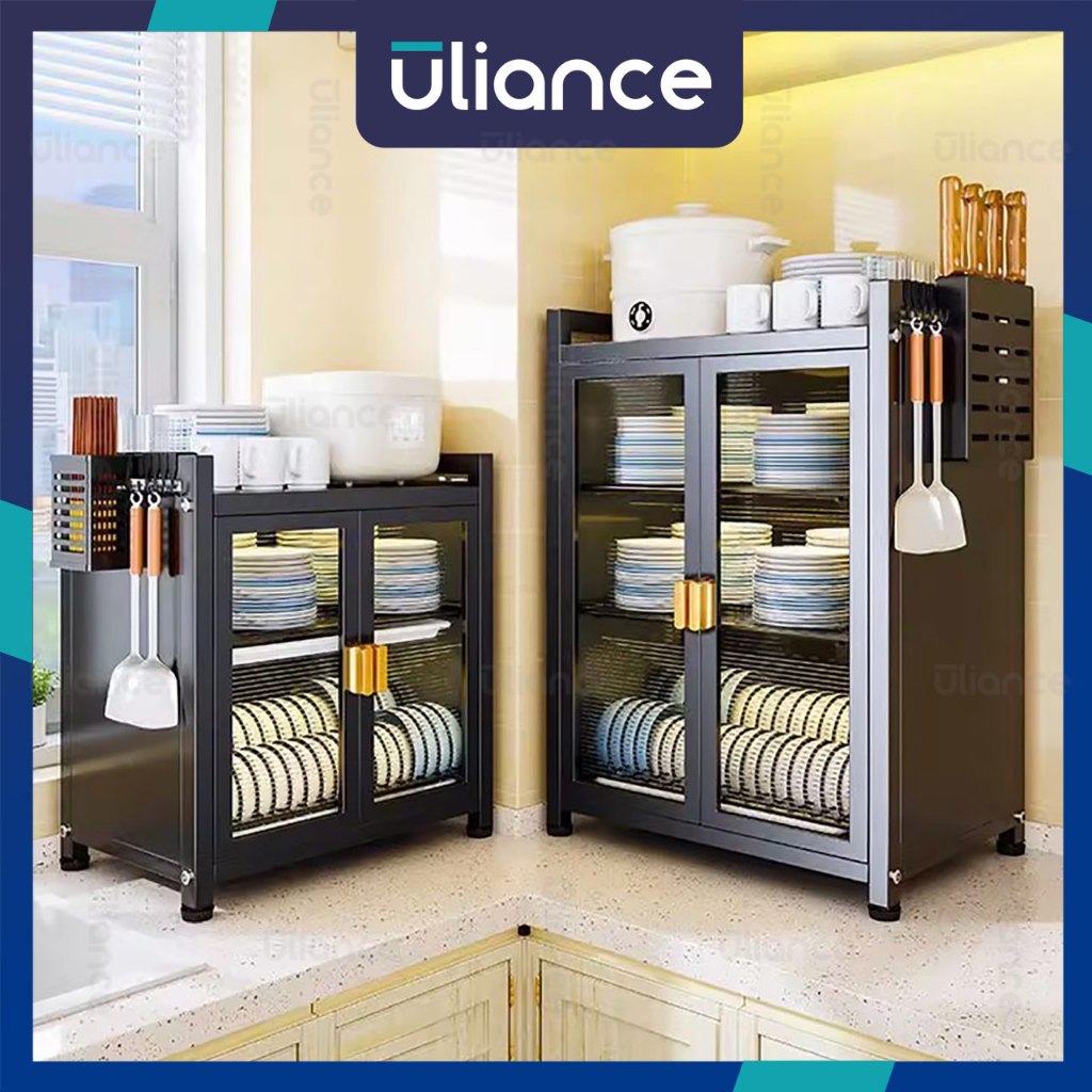 Uliance 2/3Tier Rak Pinggan Stainless Steel Dish Cabinet Rack With ...
