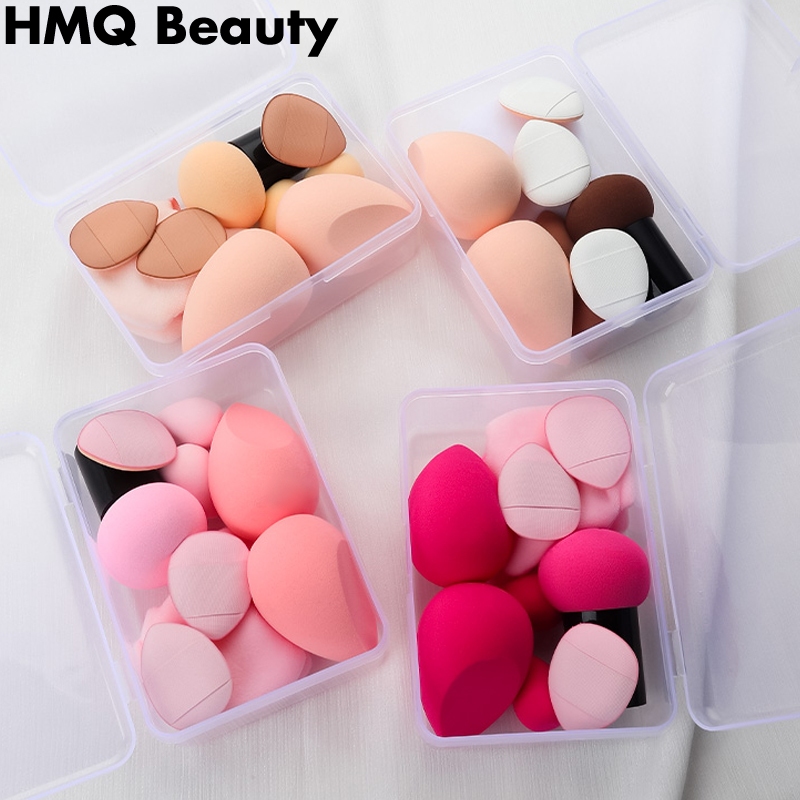 10pcs/set Cosmetic Beauty Puff Set Makeup Foundation Puff Powder Puff ...