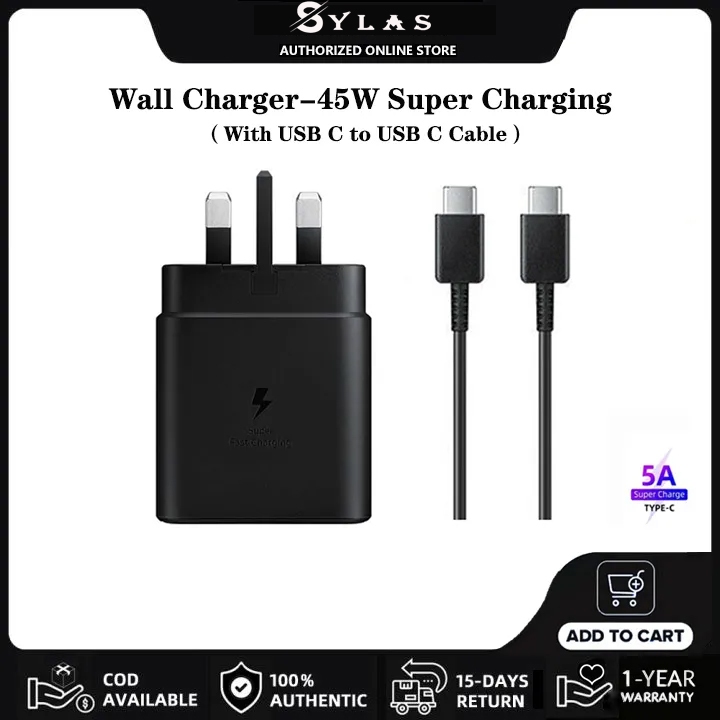 Samsung 25w 45w Super Fast Charging Adapter Original Ep Ta800 Pd Wall