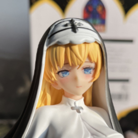 25CM Shisuta Nun Figure Anime Girl Religious Charlotte PVC Action ...