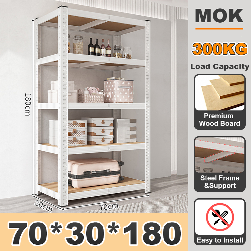 MOK LOAD-Bearing 500KG Metal Rack 120*40*210CM Boltless Rack Height ...