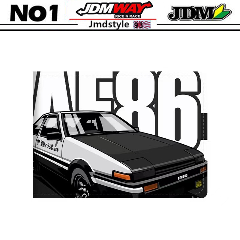 Japan Classic Anime Initial D Car JDM AE86 Driver License Holder ...