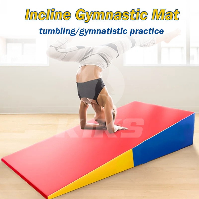 Incline Gymnastic Mat, Folding Gymnastics Cheese Wedge Mat, Acrobatic ...