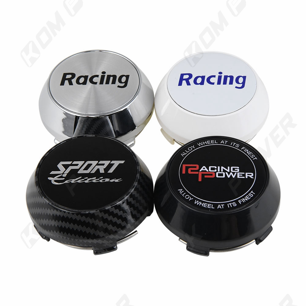 4PCS Car Racing OD 60MM / ID 56MM Center Cap Wheel Hub Cap Sport ...