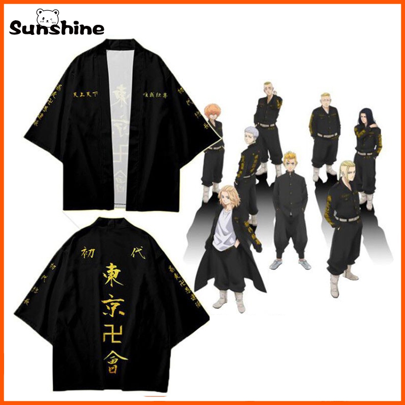 Anime Tokyo Revengers Cosplay Costume Jacket Tshirt Manjiro Sano Draken ...