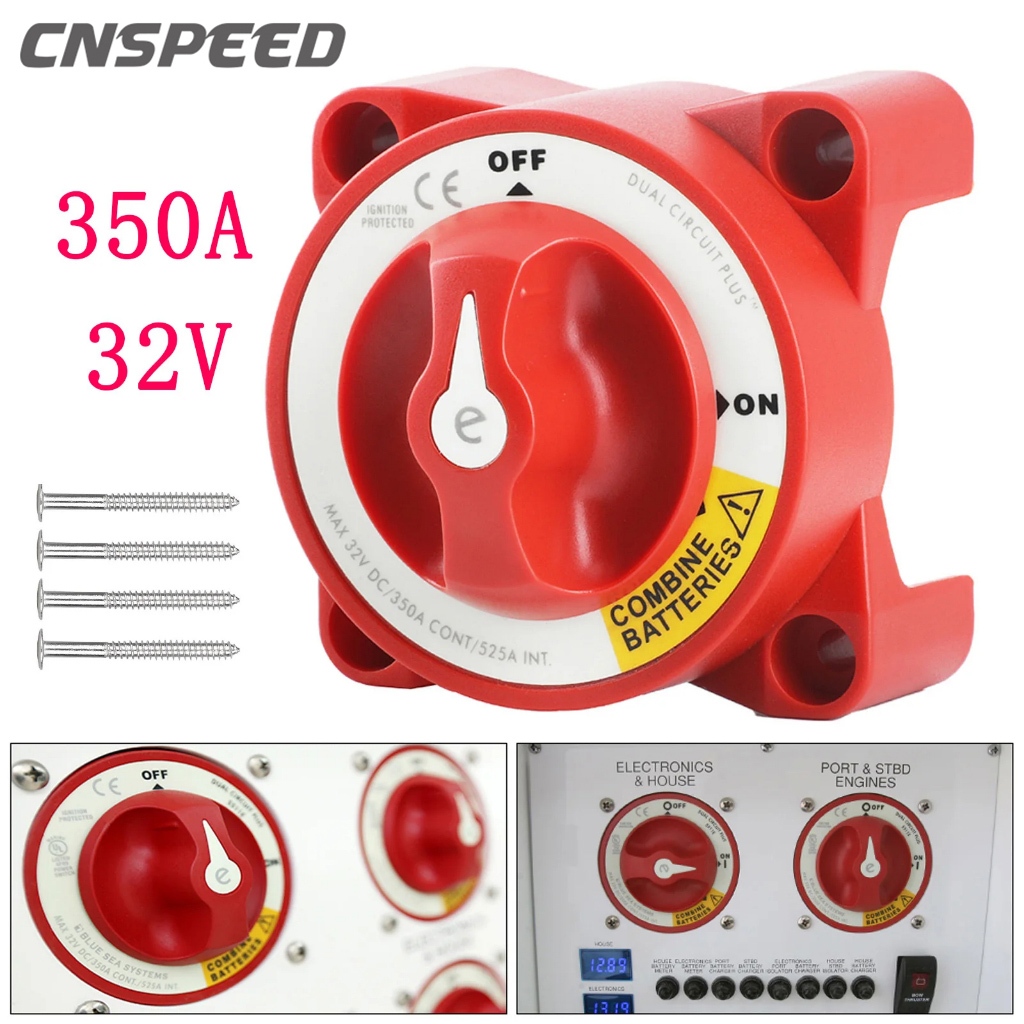 CNSPEED Battery Rotary Switch Isolators W/Alternator Field Disconnect ...