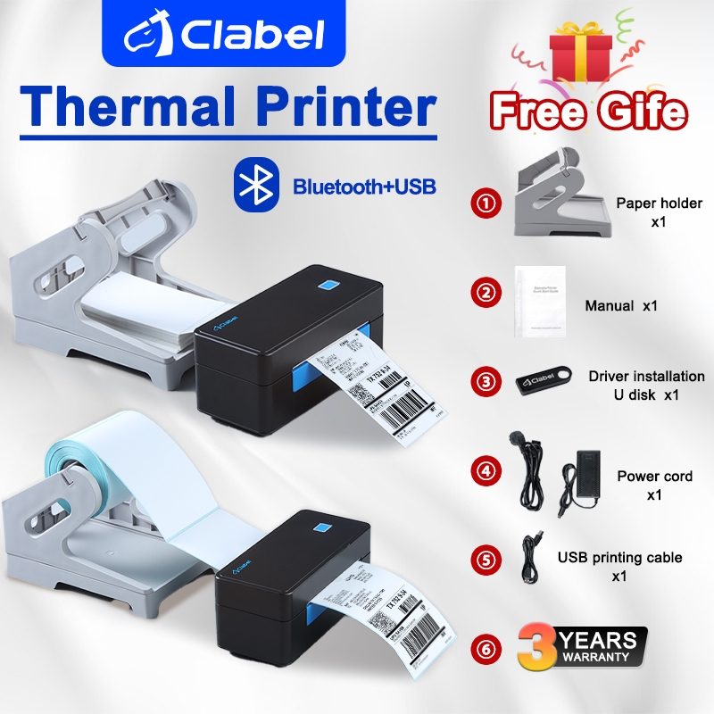CLABEL A6 WirelessThermal Printer Waybill Printer 428S Bluetooth AWB ...